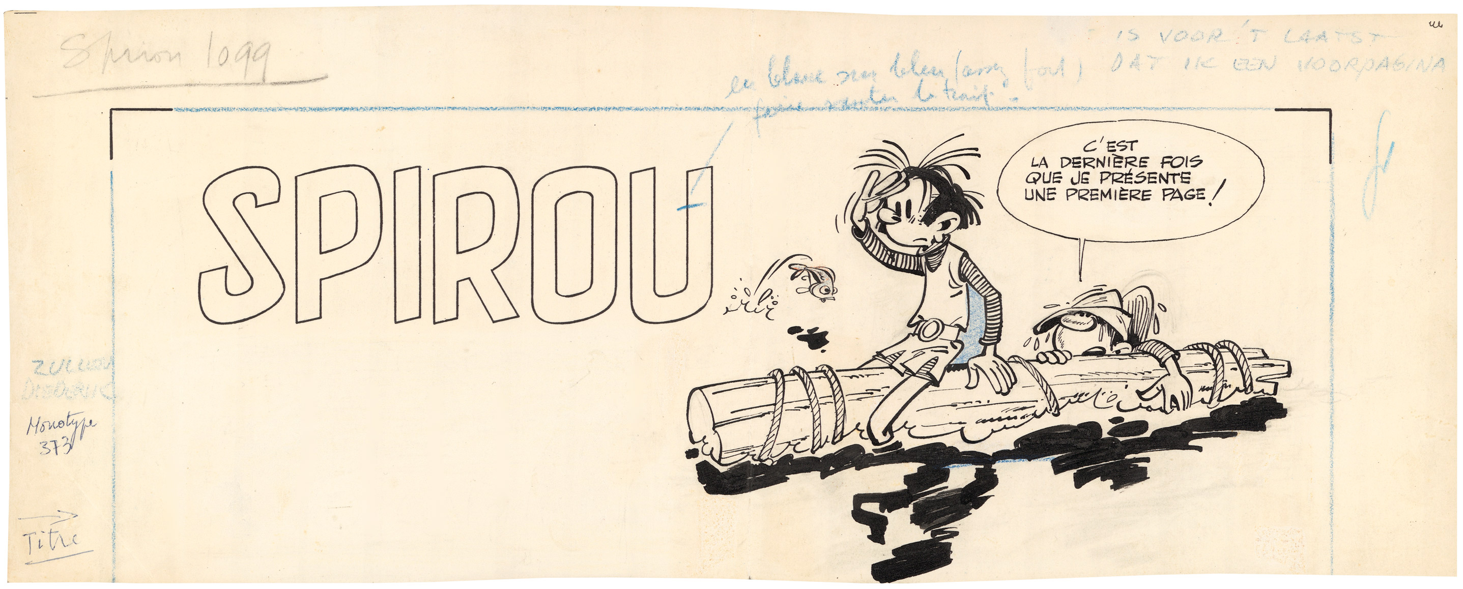 André Franquin, 1996, publié en hautd e couverture du n° 1099 du ...