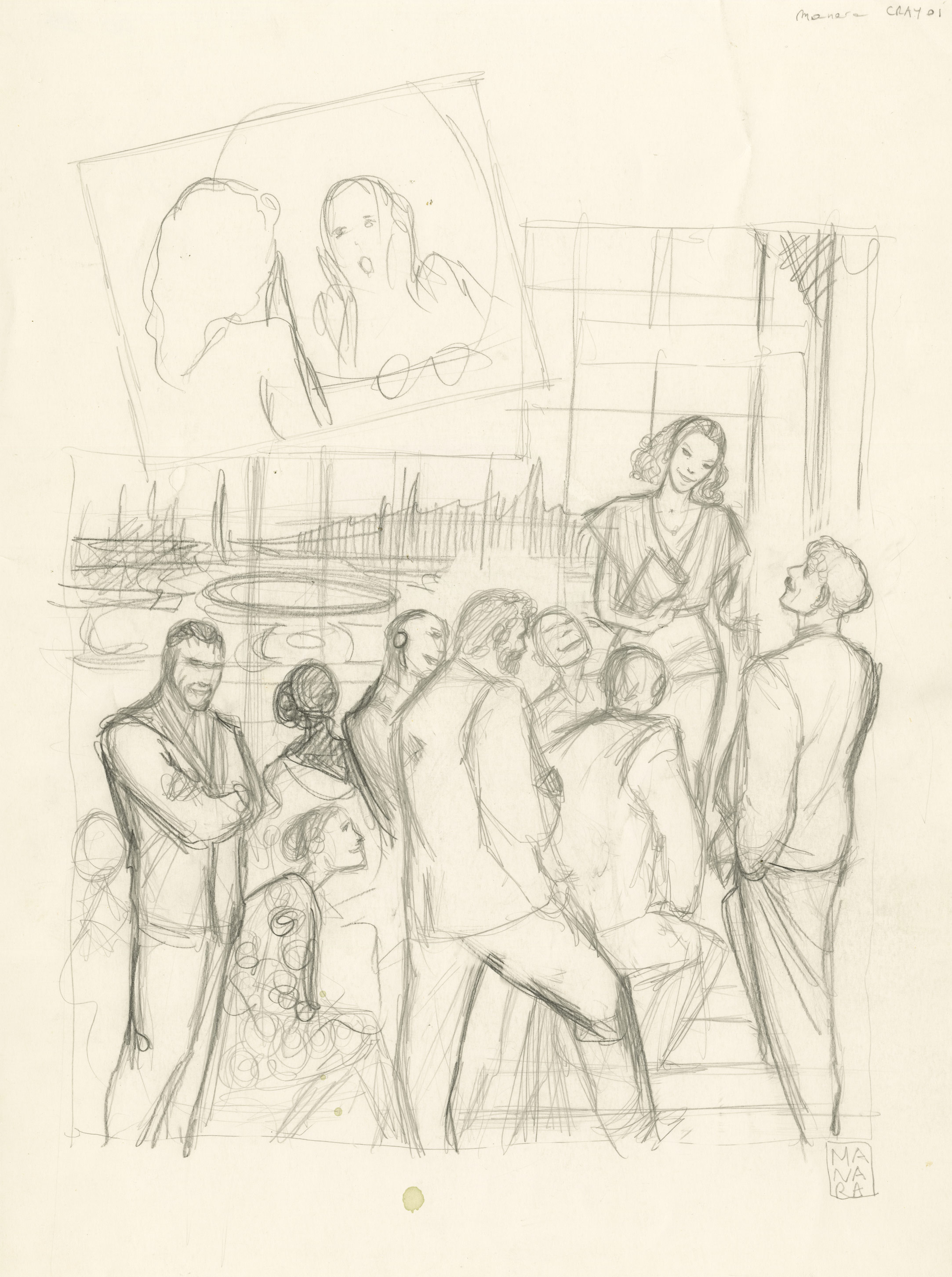 Milo Manara - Sans titre | Artwork | HUBERTY & BREYNE