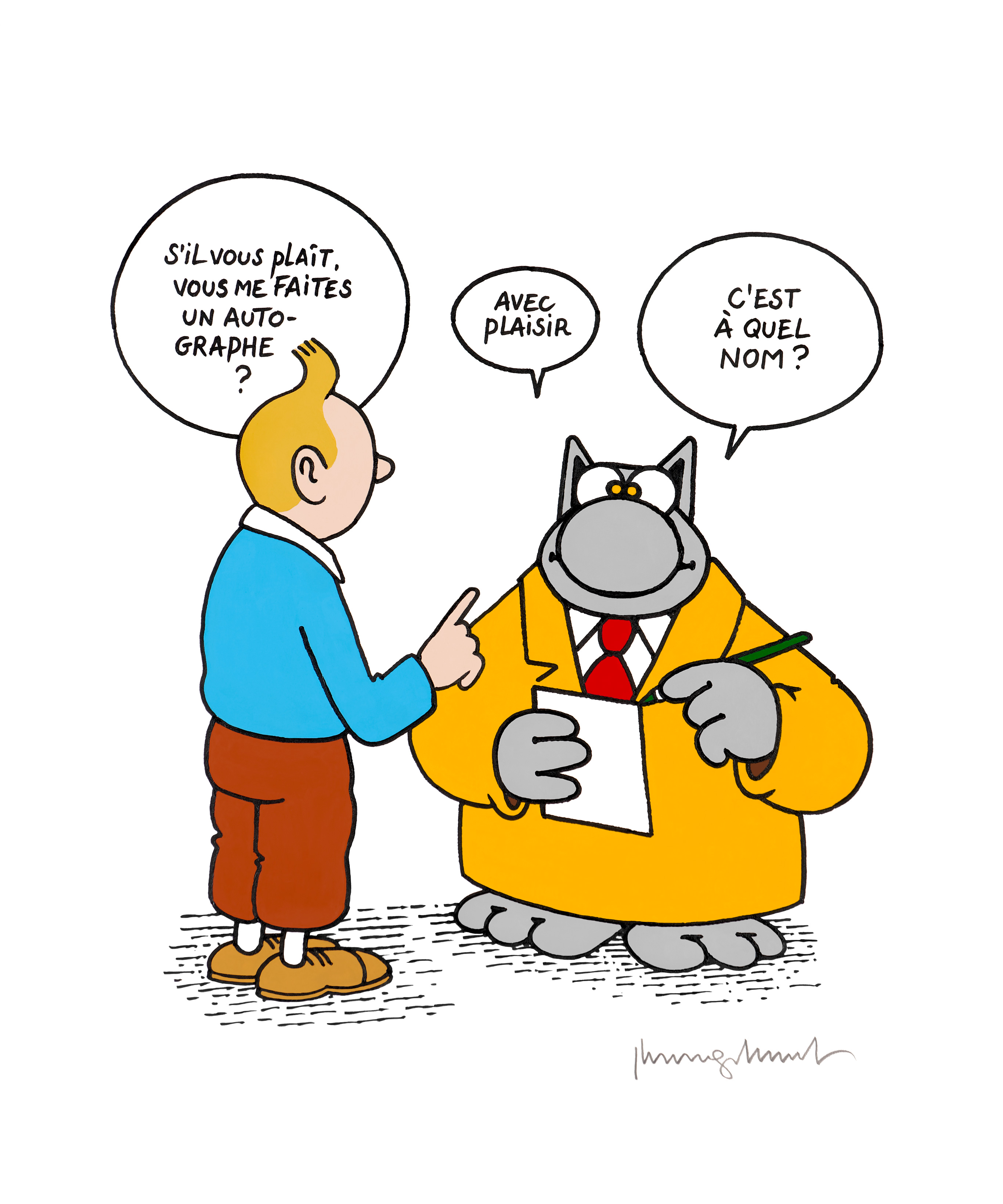 Philippe Geluck - Le Chat - C'est à quel nom ?, 2022 | Artwork ...