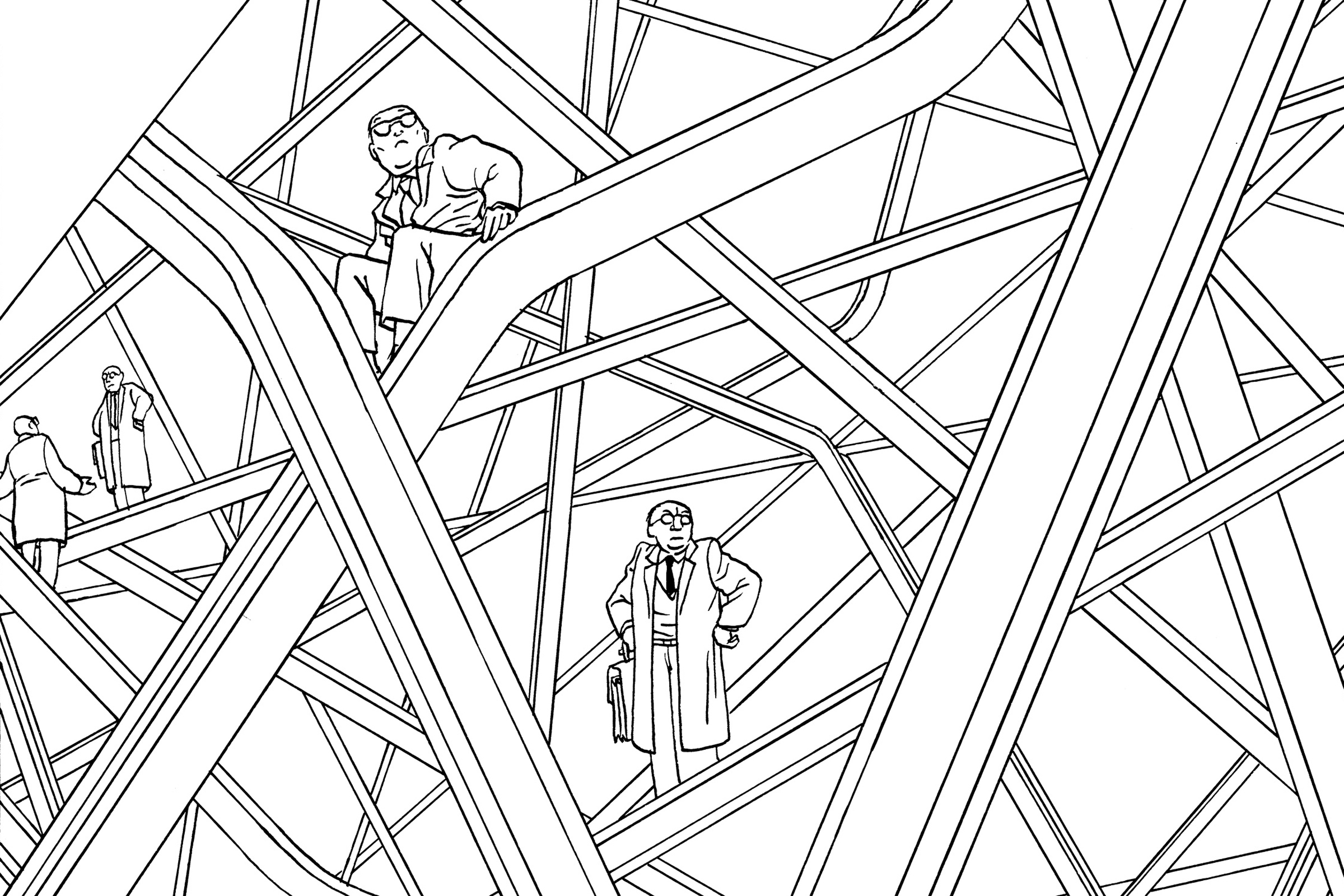 Marc-Antoine Mathieu - Le Livre des Livres | Exhibition | HUBERTY & BREYNE