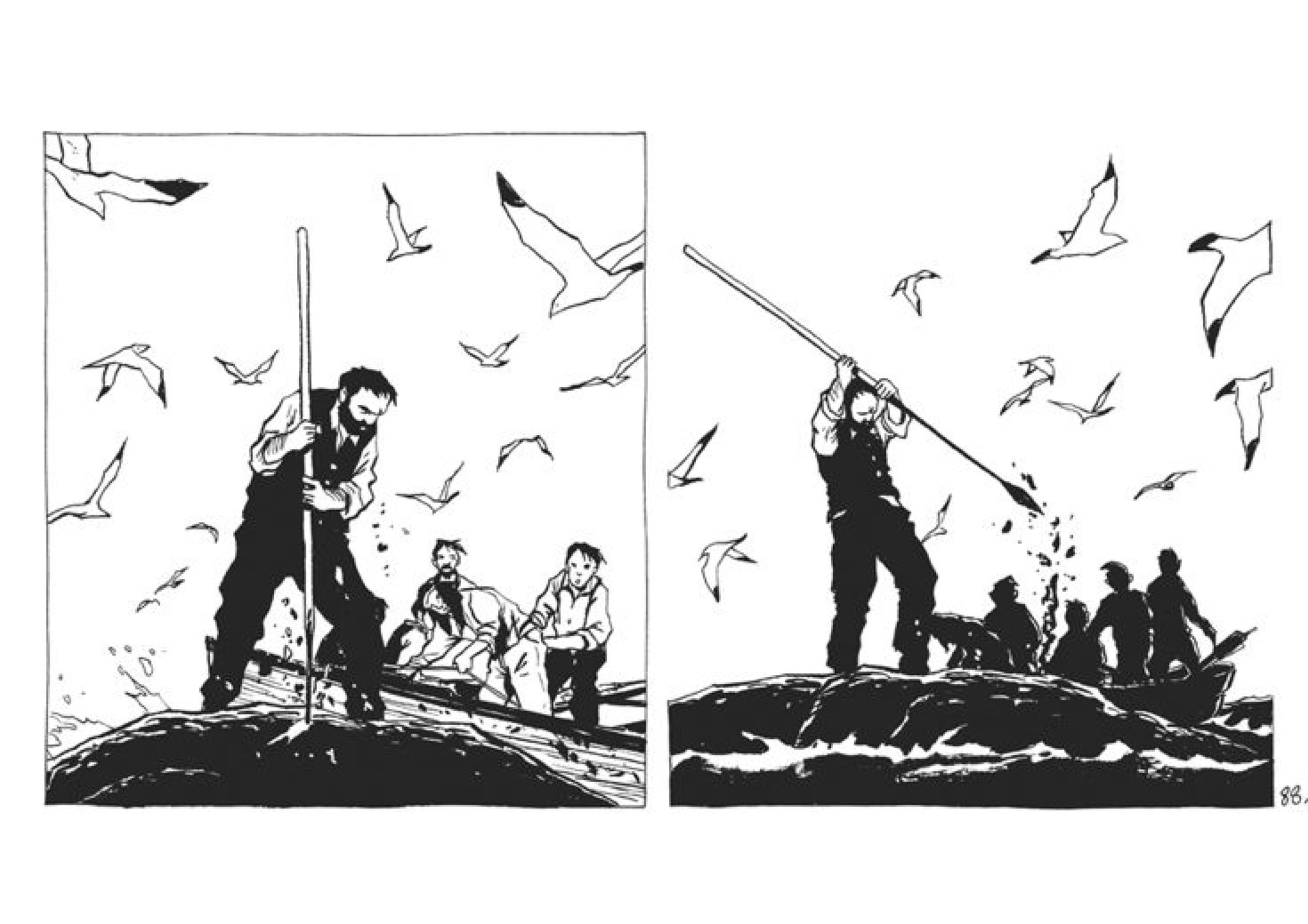 Christophe Chabouté - Moby Dick - Livre Premier | Exhibition | HUBERTY ...